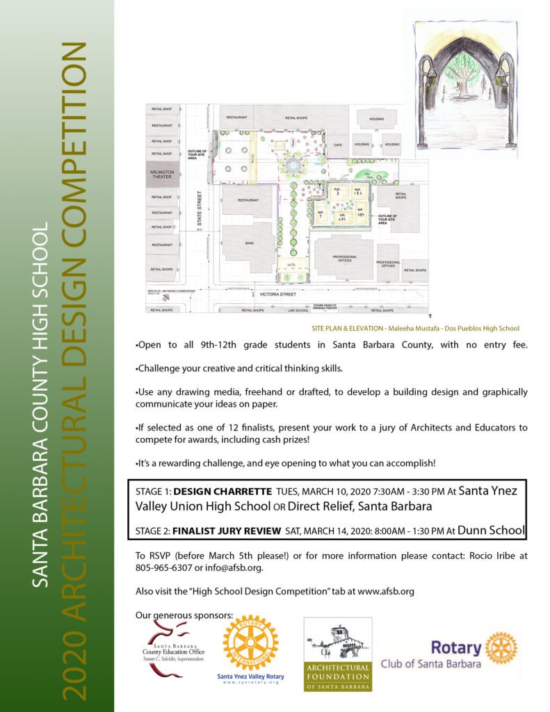 High School Design Competition – Architectural Foundation of Santa Barbara